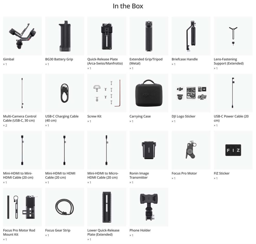 DJI RS 4 Pro Combo - Drone Depot - NZ Authorised DJI Retailer